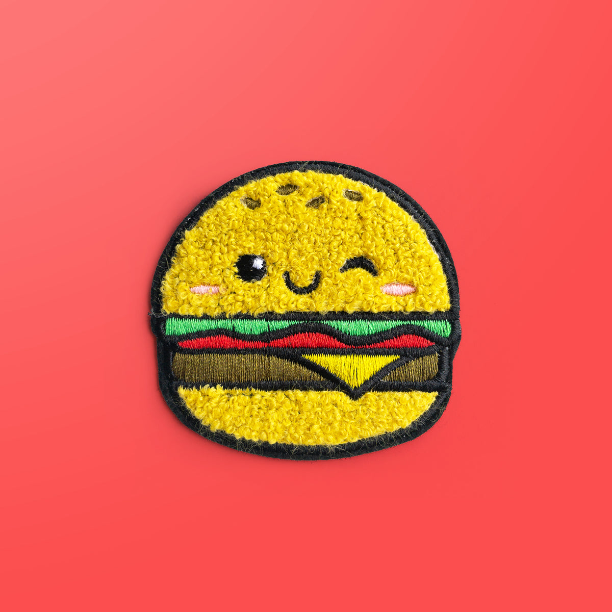 Burger Patch - Iron On Patches - Chenille Patches - Cute Gift – Pals & Co.